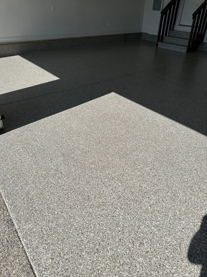 Spring Hill Garage Floor Transformation: One Day Creekbed Bliss! | My ...