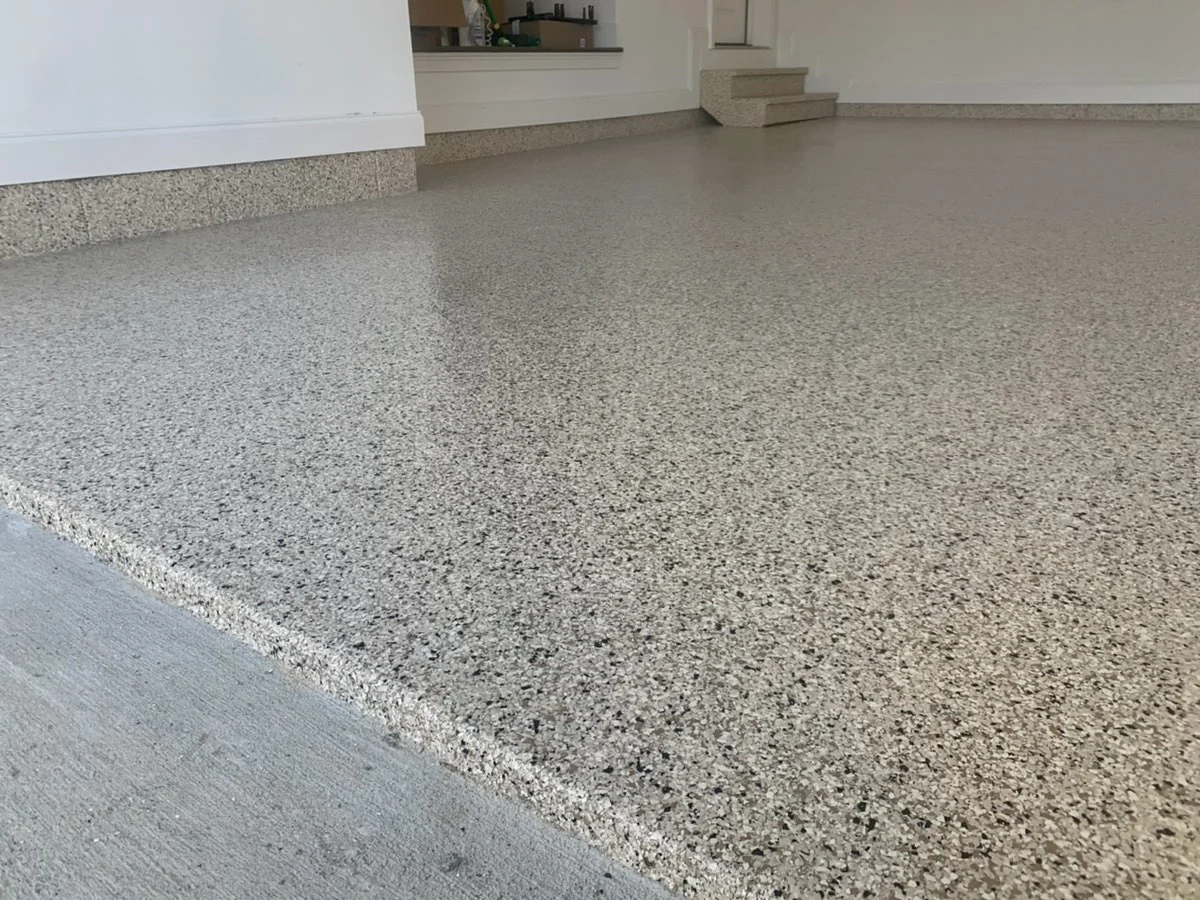 College Grove Garage Floor: Epoxy Coating With Awesome Flakes! | My ...